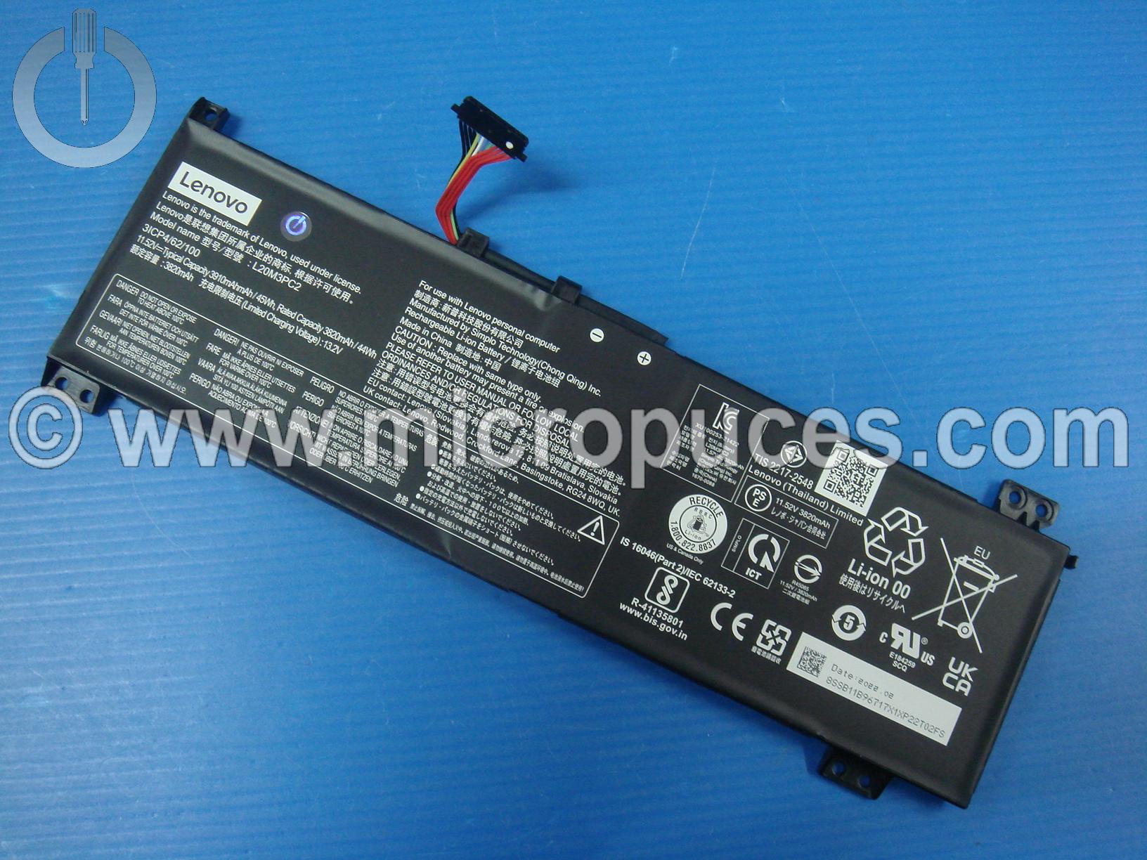 Batterie pour LENOVO IdeaPad Gaming 3-15ACH6 L20C3PC2